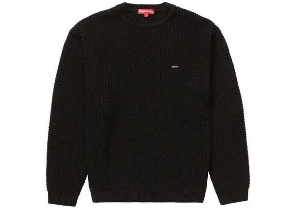 Supreme Open Knit Small Box Sweater - Black