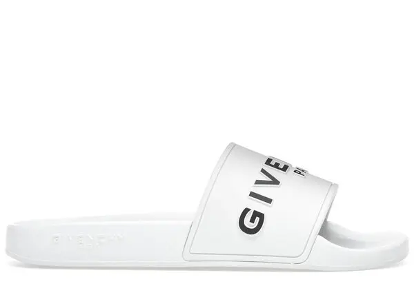 Givenchy Flat Sandals - White/black