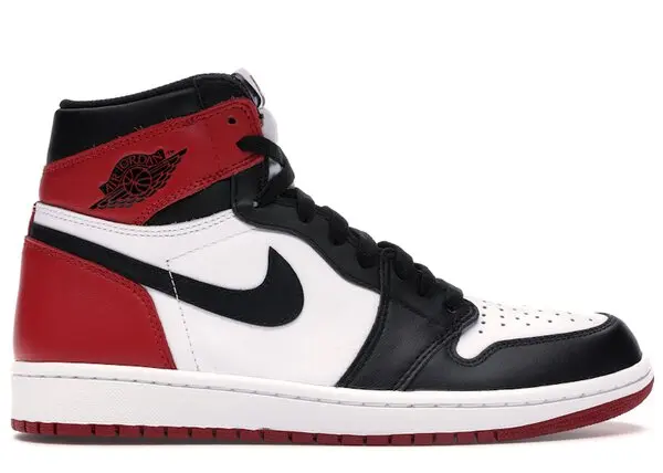 JORDAN 1 Retro High Top Sneakers - White/varsity Red/black