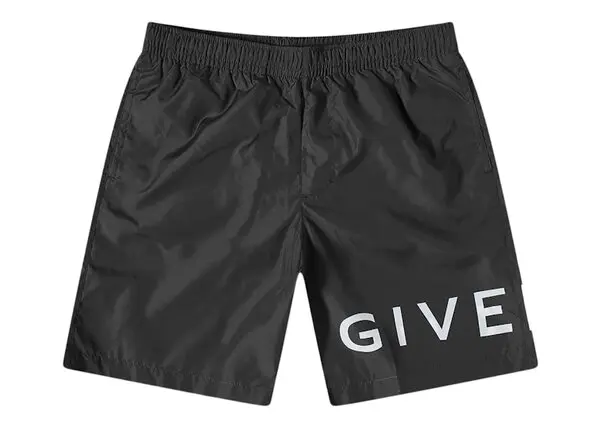 Givenchy Logo Swim Swim Shorts - Black/white