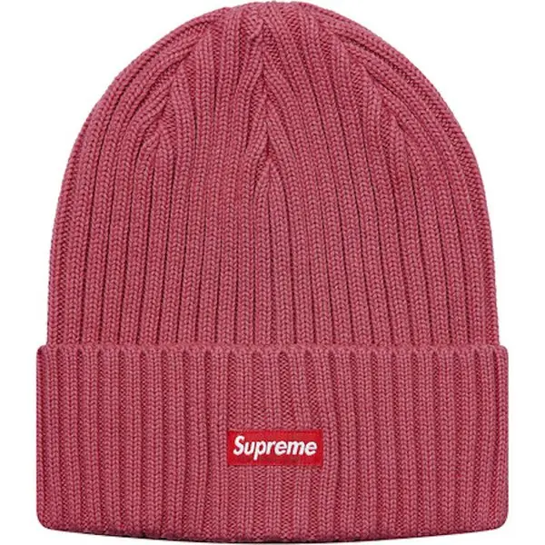 Supreme Overdyed Ribbed Beanie - Washed Magenta