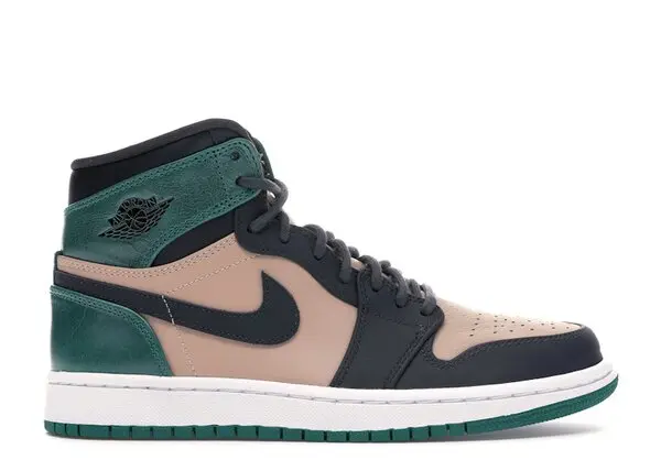 JORDAN 1 Retro High Sneakers - Bio Beige/anthracite/mystic Green