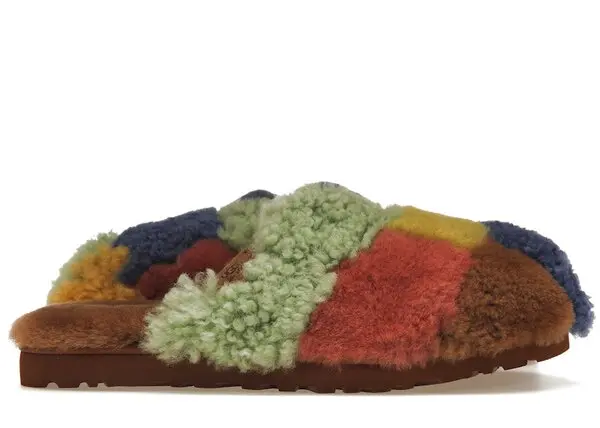 UGG X The Elder Statesman Patchwork Slides
