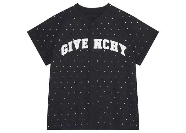 Givenchy Studded Mesh Jersey - Black
