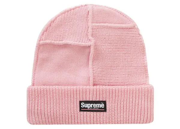 Supreme Paneled Seam Beanie - Pink
