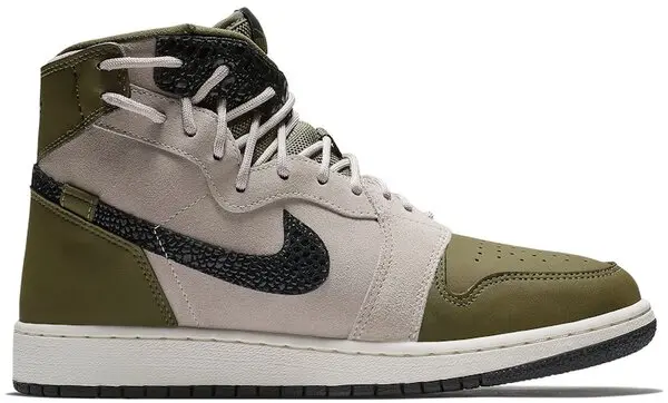 JORDAN 1 Rebel Xx High-top Sneakers - Olive Canvas/moon Particle/black
