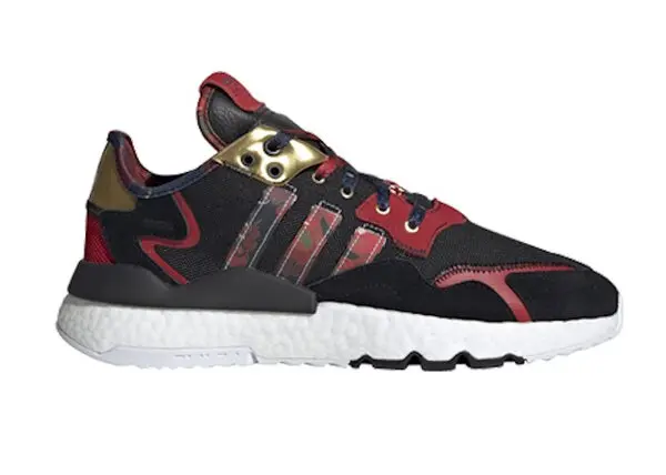 Adidas Nite Jogger Cny 2020 Sneakers - Core Black/gold Metalic/white