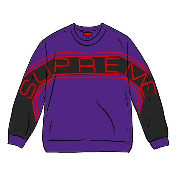 Supreme Paneled Crewneck Sweatshirt