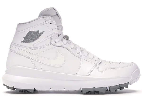JORDAN 1 Retro Golf Cleat - White/metallic Silver
