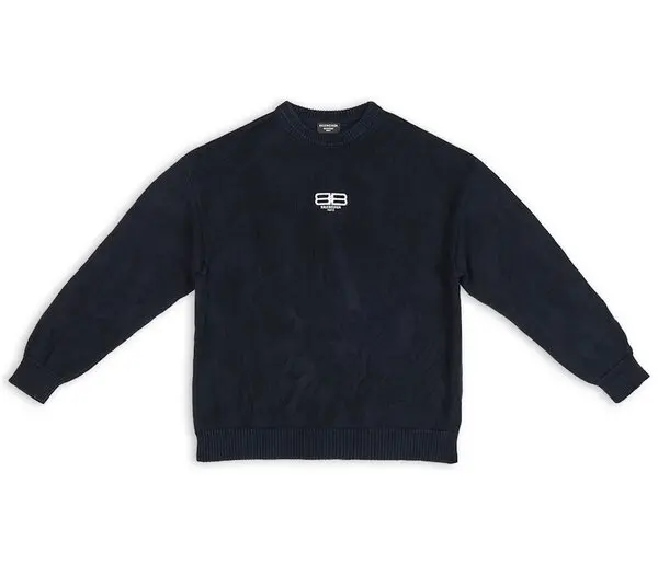 Balenciaga Bb Embroidered Crewneck Sweatshirt
