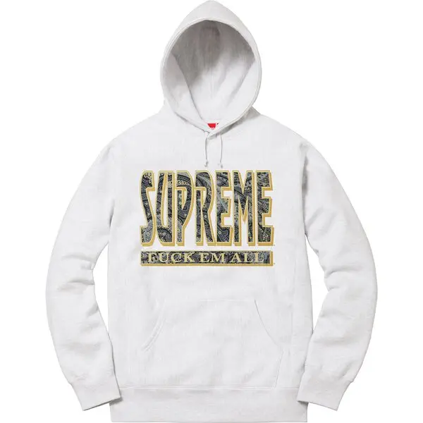 Supreme Paisley Hoodie - Ash Grey