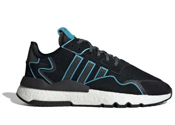 Adidas Nite Jogger Sneakers - Core Black/bright Cyan/cloud White