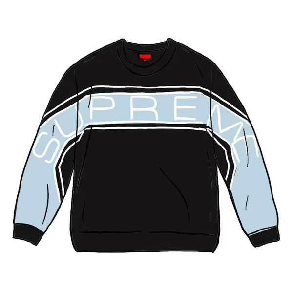 Supreme Paneled Crewneck Sweatshirt