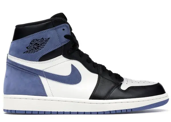 JORDAN 1 Retro High Sneakers - Summit White/blue Moon/black