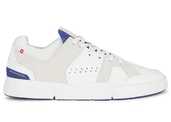 On The Roger Clubhouse Sneakers - White/indigo Blue/grey
