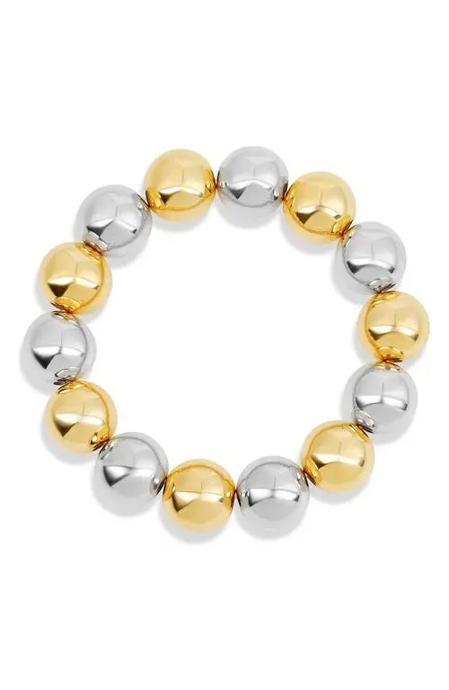 SHYMI Beaded Ball Stretch Bracelet - Gold/multi