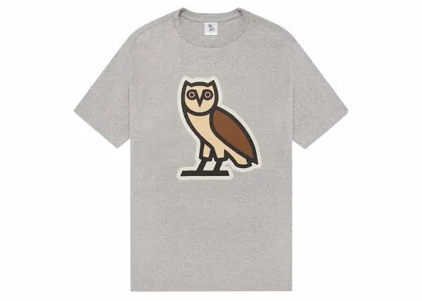 OVO Bubble Owl T-shirt - Heather Grey