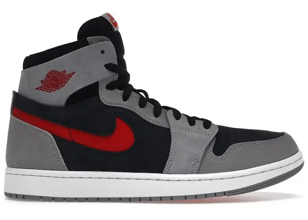 JORDAN 1 High Zoom Air Cmft 2 Cement Sneakers - Black/fire Red/cement Grey