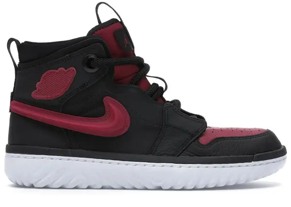 JORDAN 1 High React Sneakers - Black/white/noble Red