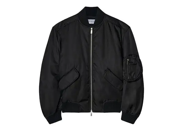 Off-White Zip-fastening Bomber Jacket