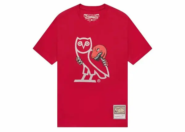 OVO 1995 Raptors Og Owl T-shirt - Red
