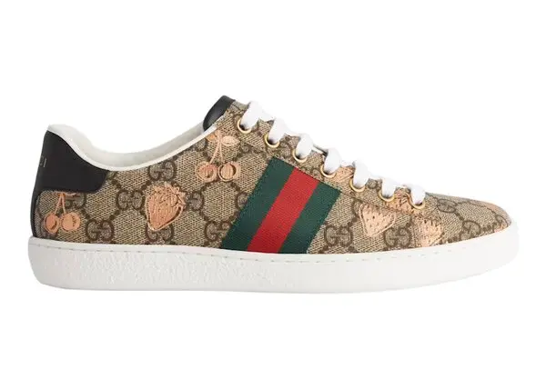 Gucci Ace Sneakers - Beige/pink/black