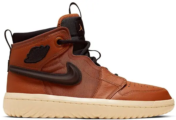 JORDAN 1 High React Sneakers - Brown/black/sail