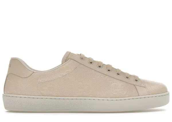 Gucci Ace Embossed Gg Sneakers - Ivory