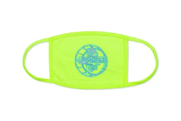Off-White 3d Crossed Off Face Mask - Neon Green