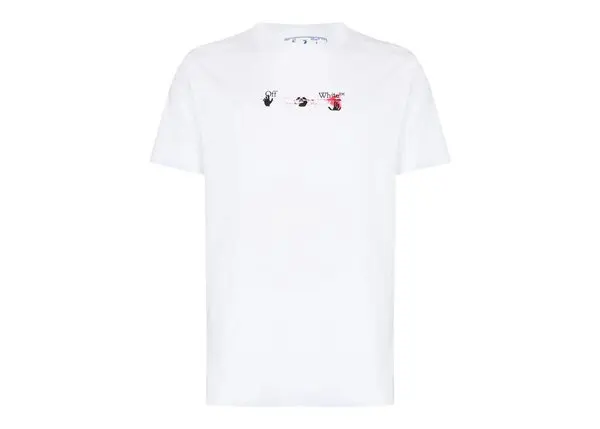 Off-White Off Acrylic Arrow Logo Print T-shirt