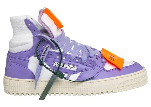 Off-White Off Court 3.0 Leather Sneakers - White/purple