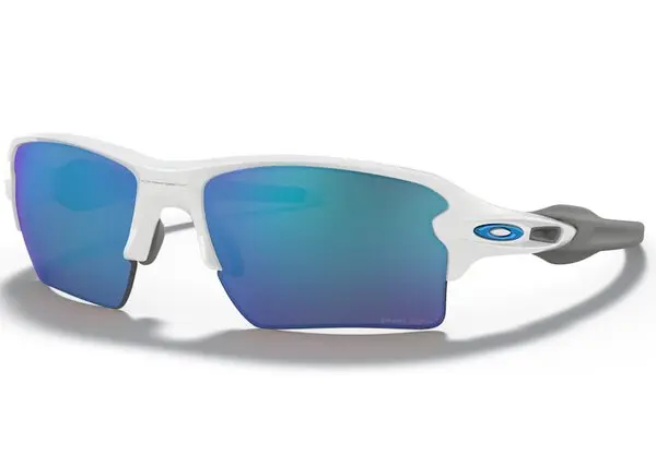 Oakley Flak 2.0 Xl Sunglasses - Polished White/prizm Sapphire (oo9188/9459)