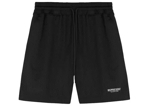 REPRESENT Owners Club Mesh Shorts - Black