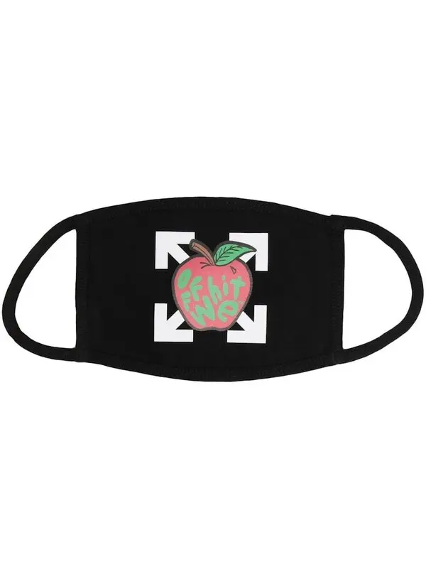 Off-White Apple Arrow Face Mask - Black