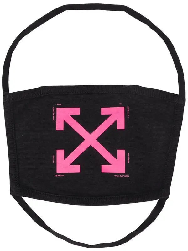 Off-White Arrows Over The Head Face Mask - Black/fuchsia