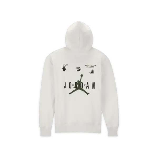 Off-White X Jordan Hoodie White Editorialist
