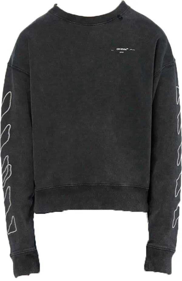 Off-White Abstract Arrows Embroidered Sweatshirt