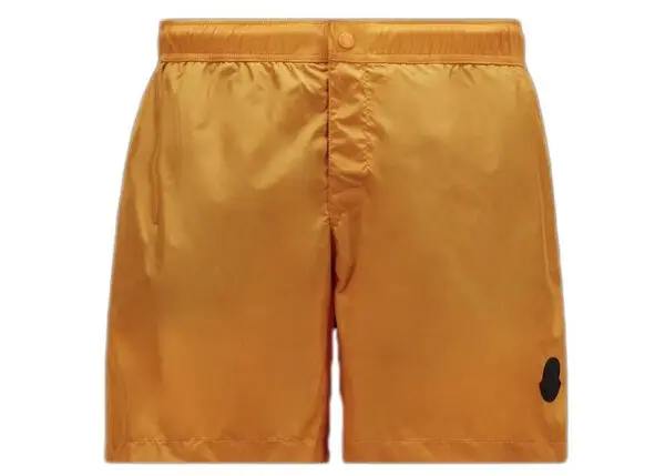 Moncler Logo Swim Shorts - Orange