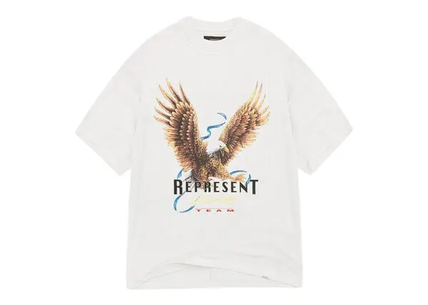 REPRESENT Racing Team Eagle T-shirt - Flat White