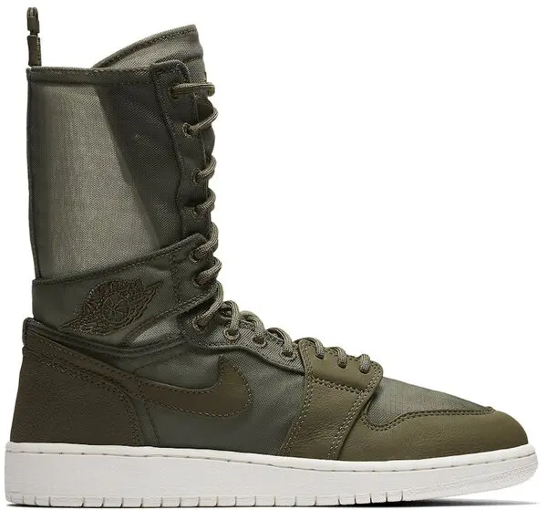 JORDAN 1 Explorer Xx High-top Sneakers - Olive Canvas/phantom