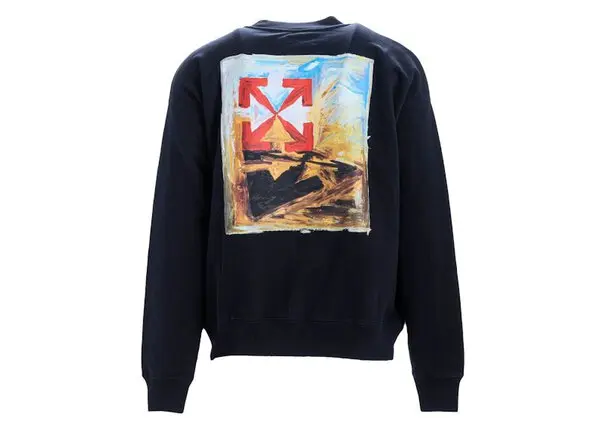 Off-White Arrow On Canvas Print Sweatshirt