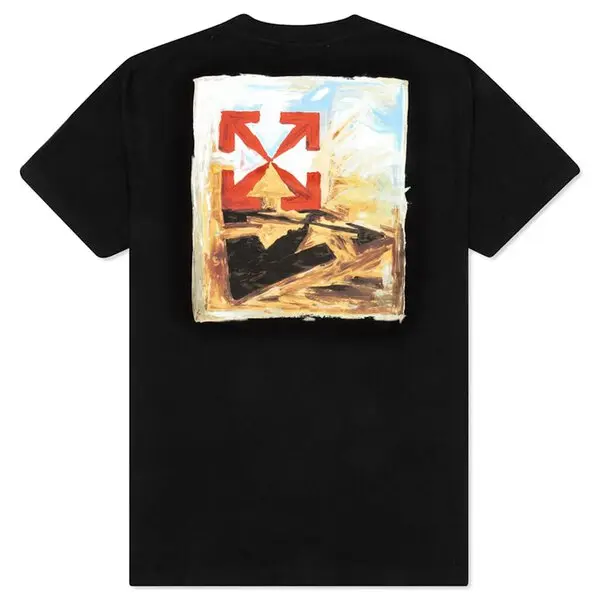 Off-White Arrow On Canvas Print Tee Shirt