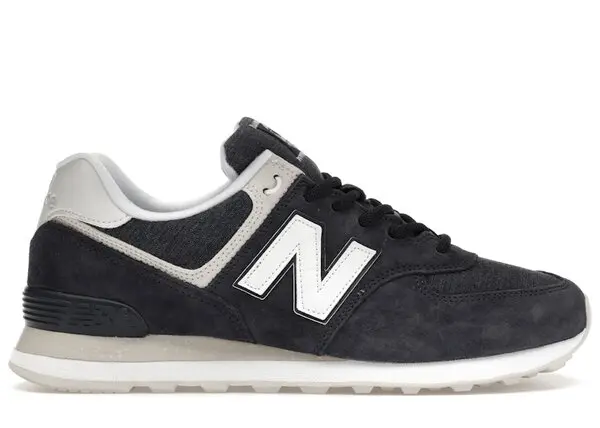 NEW BALANCE 574 Fleecein Sneakers - Navy Blue/white