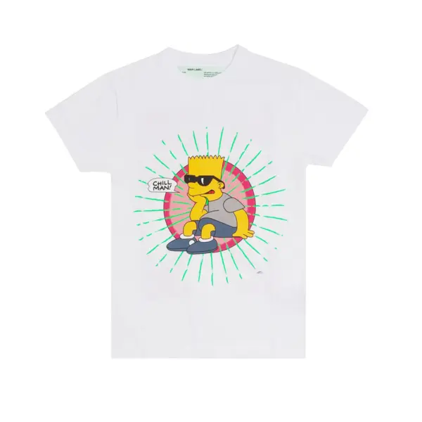 Off-White Off Bart Glasses T-shirt - White