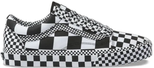 VANS Old Skool Allover Checkerboard Sneakers - Black/true White