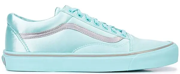 VANS Lace-up Sneakers - Aqua Sky Blue/silver