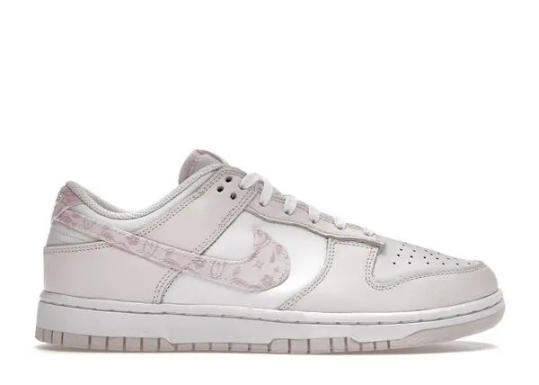 Nike Dunk Low Essential Paisley Pack Sneakers - White/pearl Pink/medium Soft Pink