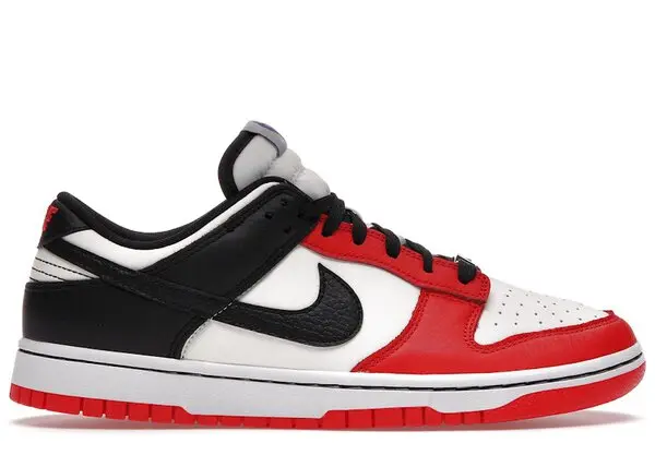 Nike Dunk Low Emb Nba 75th Anniversary Chicago - Sail/black/chile Red