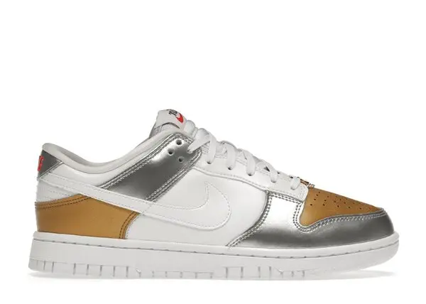 Nike Dunk Low Heirloom - Metallic Gold/white/metallic Silver