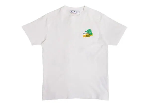 Off-White Off Brush Arrows Slim Skate Short Sleeve Tee Shirtin - White
